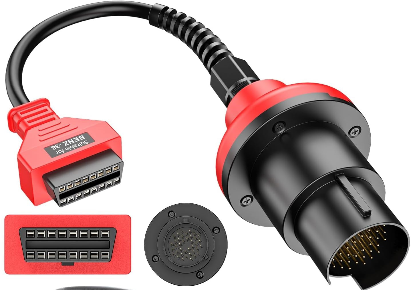 Autel Original BENZ 38 PIN Adapter, 38-pin Han til 16 pin Hun OBDII St